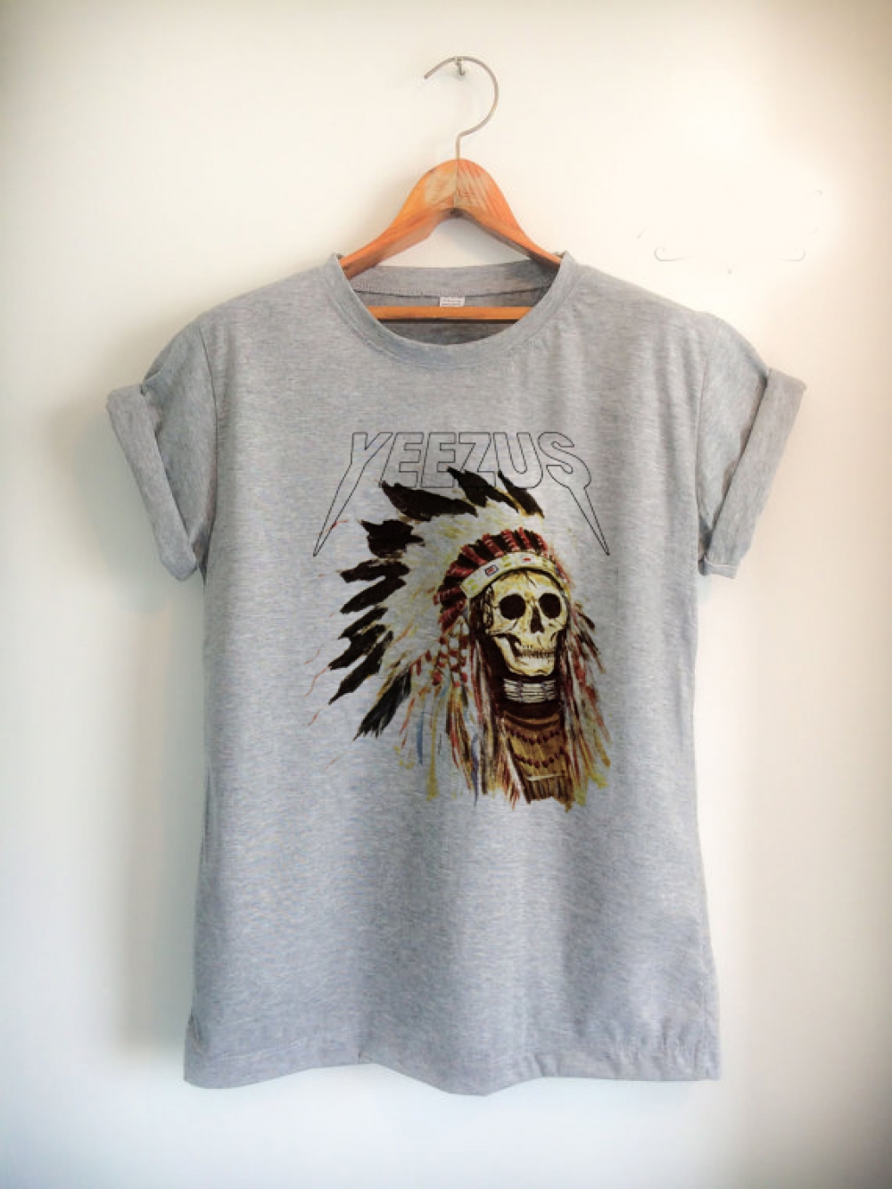 yeezus indian skull Unisex Tshirt