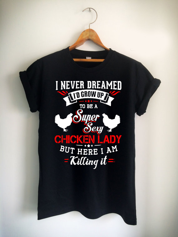 Super Cool Chicken Lady2 Unisex Tshirt