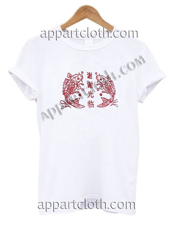 Chinese Fish Fuzzy Furry Funny Shirts, Funny America Shirts