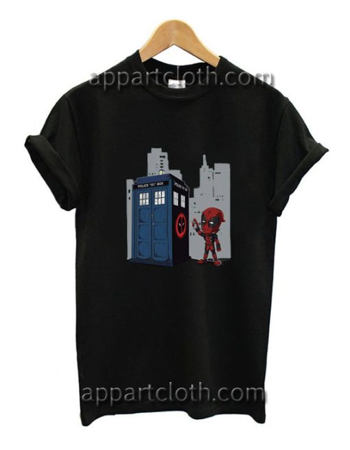 Deadpool tardis Funny Shirts, Funny America Shirts