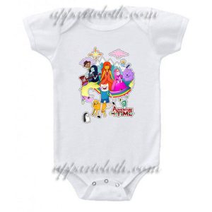 Adventure Time Collage Funny Baby Onesie, Funny Baby Bodysuit