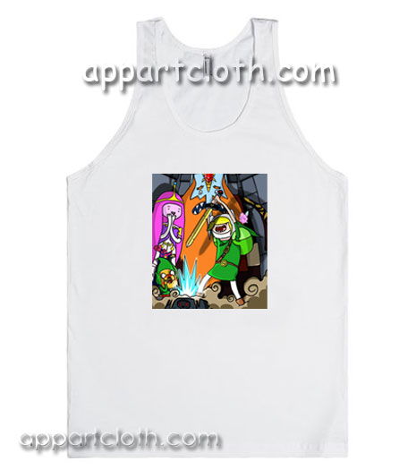 Adventure time x the legend of zelda Adult tank top