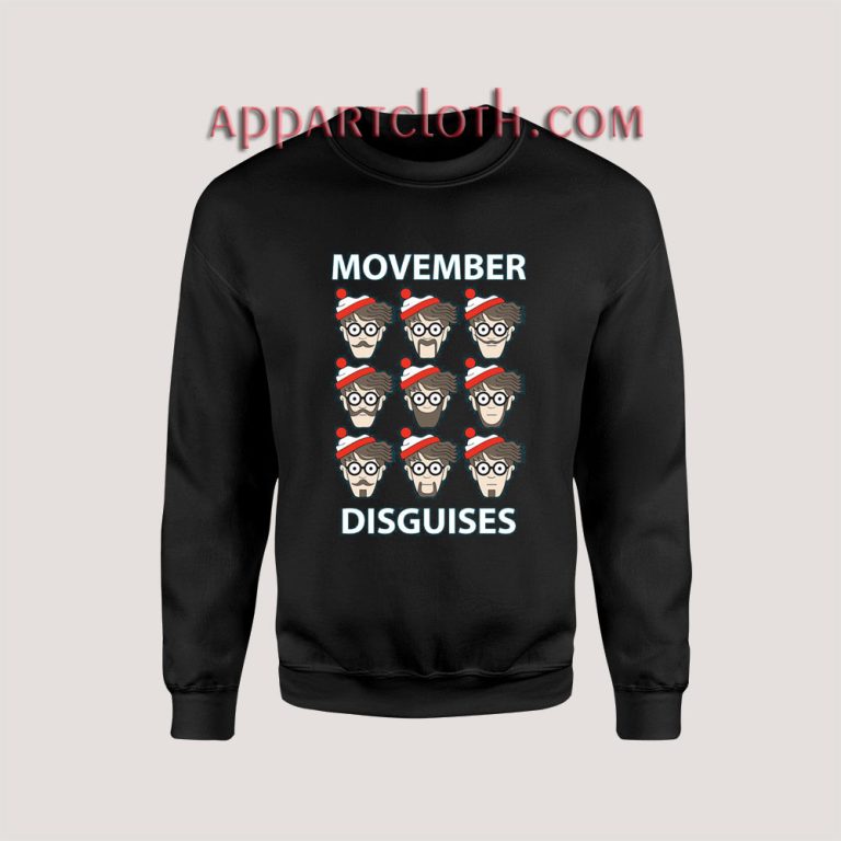 Movember Disguises Christmas Unisex Sweatshirts - appartcloth.com
