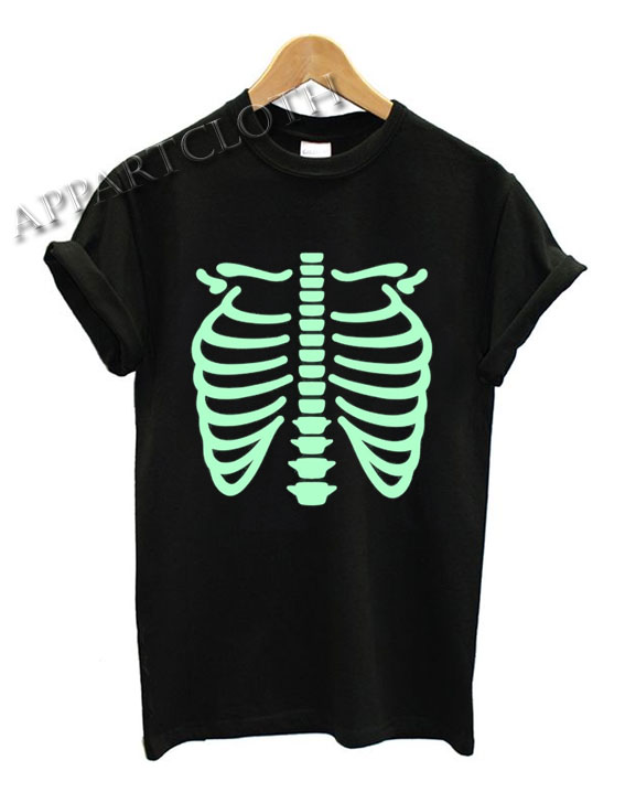 Skeleton Rib Cage Shirt Template