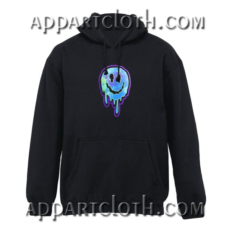 Dripping smiley face Hoodies - appartcloth.com