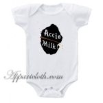 Accio Milk Funny Baby Onesie, Funny Baby Bodysuit