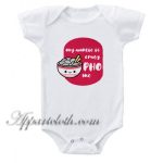 Auntie Crazy Pho Me Funny Baby Onesie, Funny Baby Bodysuit