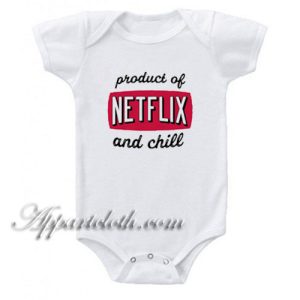 Product of Netflix And Chill Funny Baby Onesie, Funny Baby Bodysuit