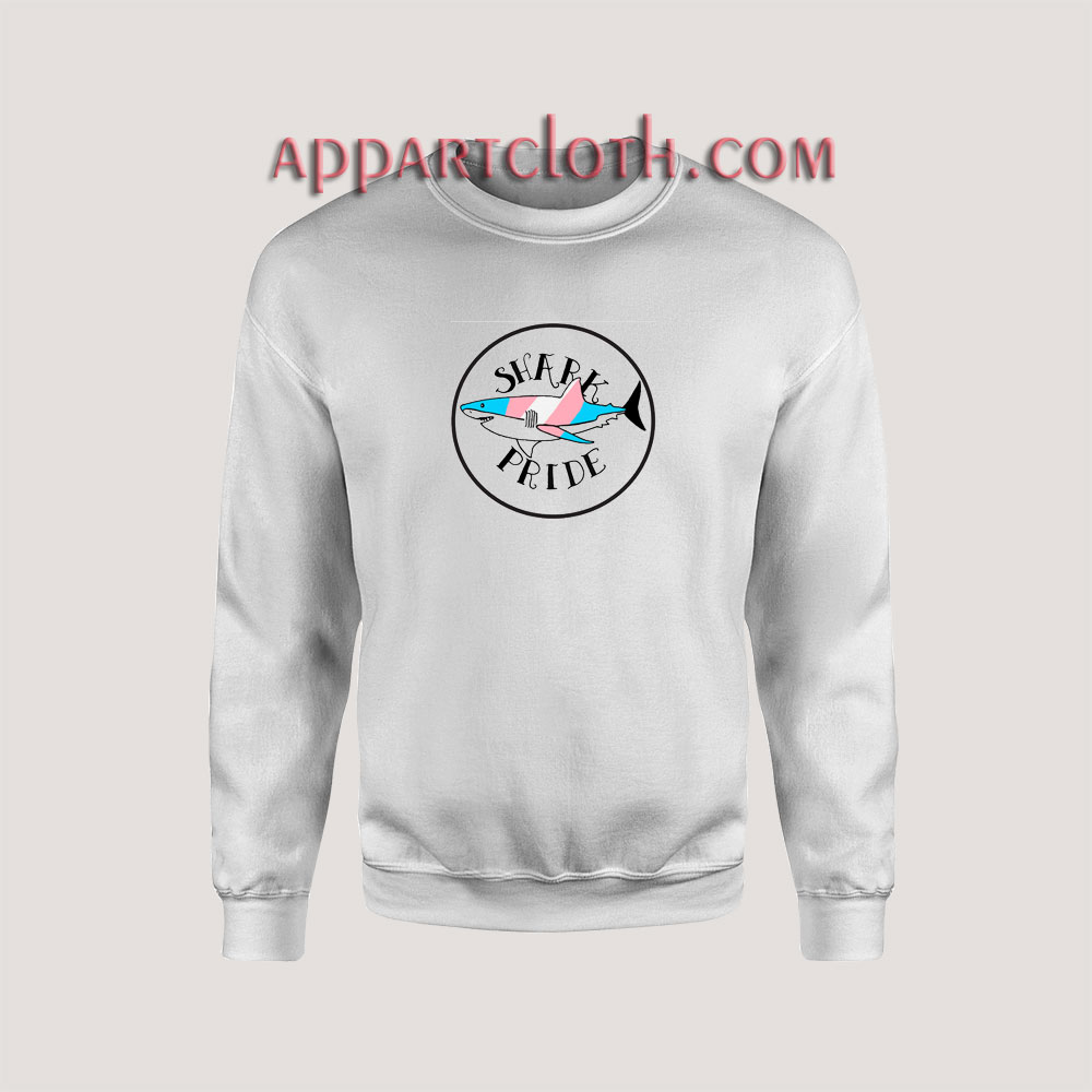 Trans Shark Pride Sweatshirt On Sale - Appartcloth.com