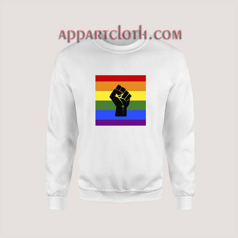 Buy BLM Pride Rainbow Black Lives Matter Sweatshirt - Appartcloth.com