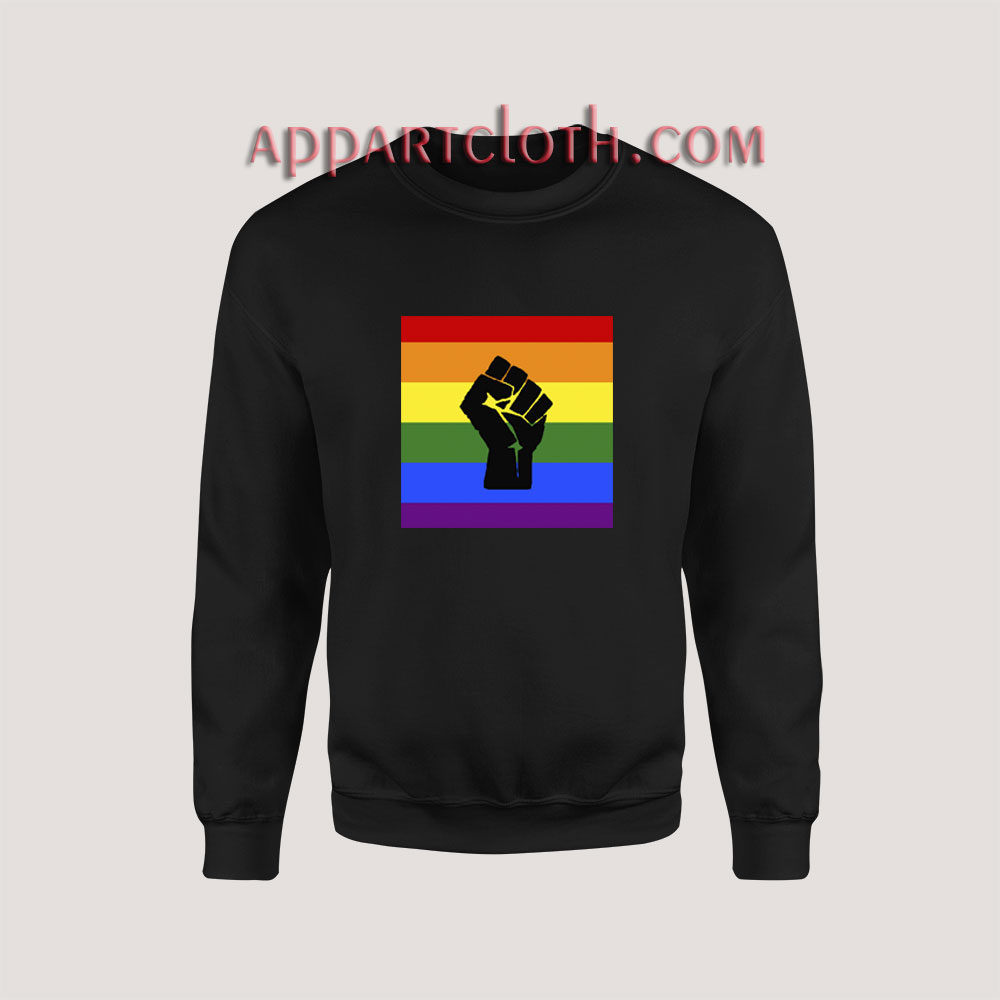 Buy BLM Pride Rainbow Black Lives Matter Sweatshirt - Appartcloth.com