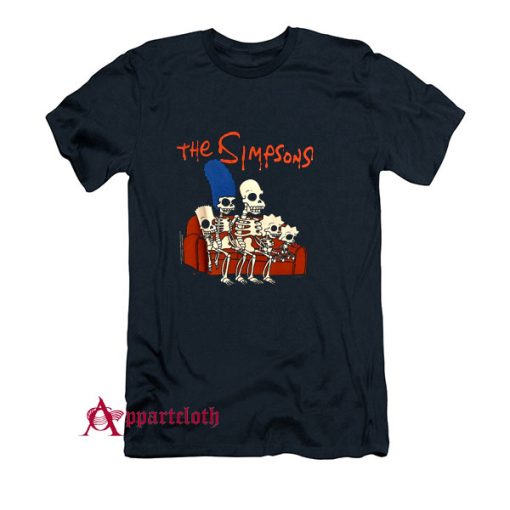 The Simpsons Halloween Skeleton Family T-Shirt - Appartcloth.com