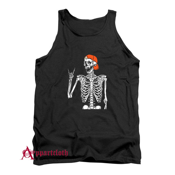 Skeleton Hand Rock Tank Top Unisex - Appartcloth.com