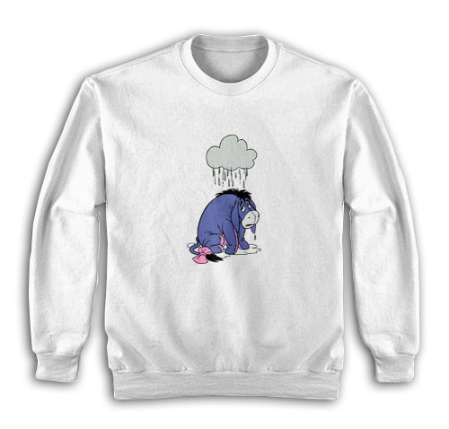 Rainy Sad Eeyore Winnie The Pooh Sweatshirt